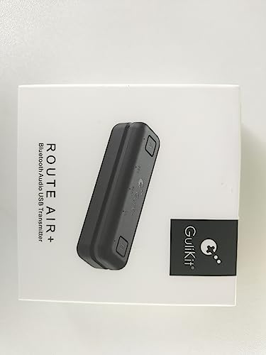 GuliKit Route Air Bluetooth Adapter for Nintendo Switch&Lite/PS4/PS5/PC,Audio Transmitter with aptX Low Latency Dual Stream Wireless Bluetooth Compatible with Headphone AirPods Bluetooth Speaker-Black