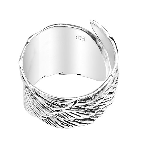 Guardian Angel Wing Wrap Around .925 Sterling Silver Ring (9)