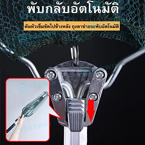 LIANR Fishing Nets Fishing Gear Folding Landing Net with Extra Long Telescoping Pole Handle for Saltwater and Freshwater