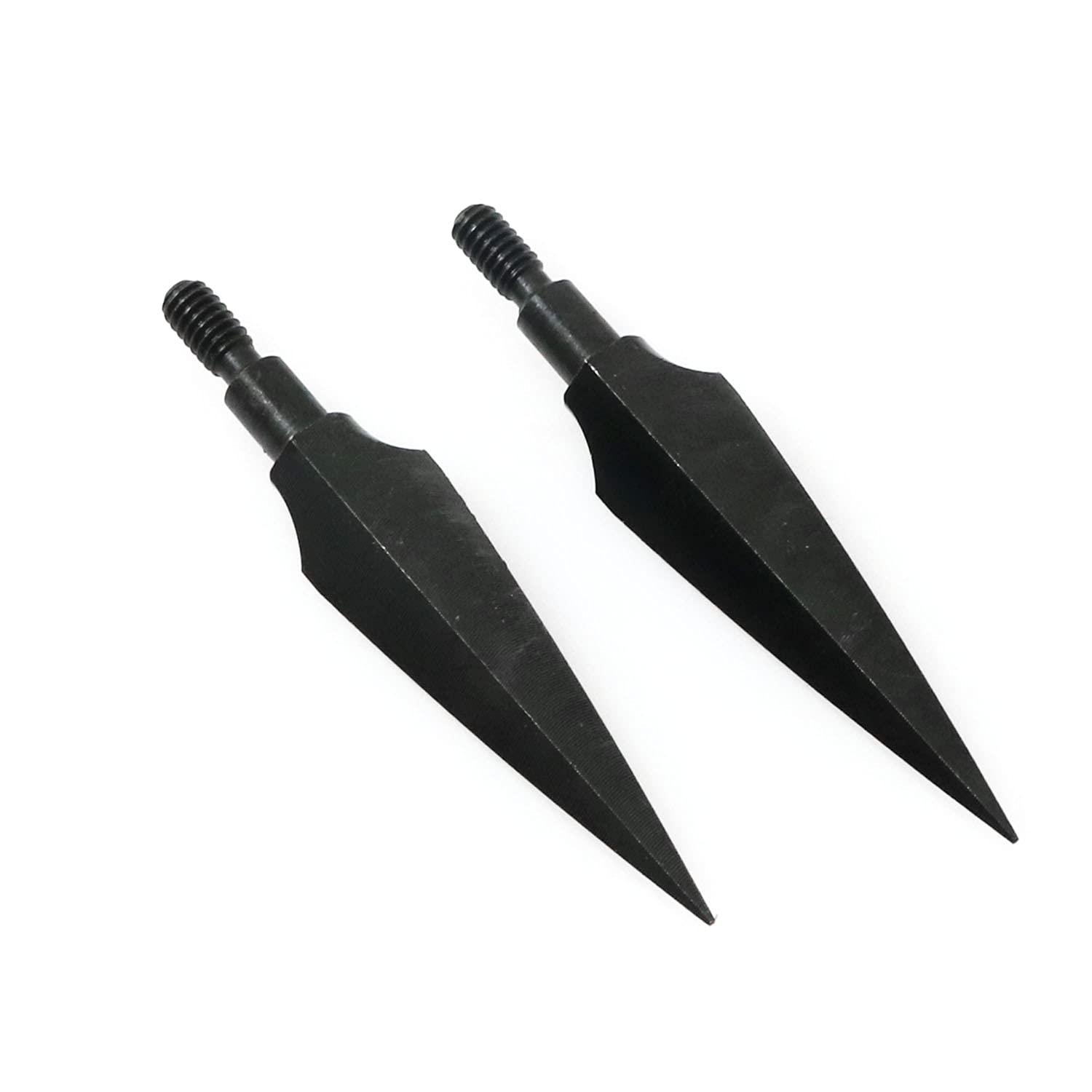 heyous 6pcs Traditional Hunting Arrow Head 100 Grain Archery Screw-in Broad Heads Archery Arrowheads for Recurve Bow or Compound Bow
