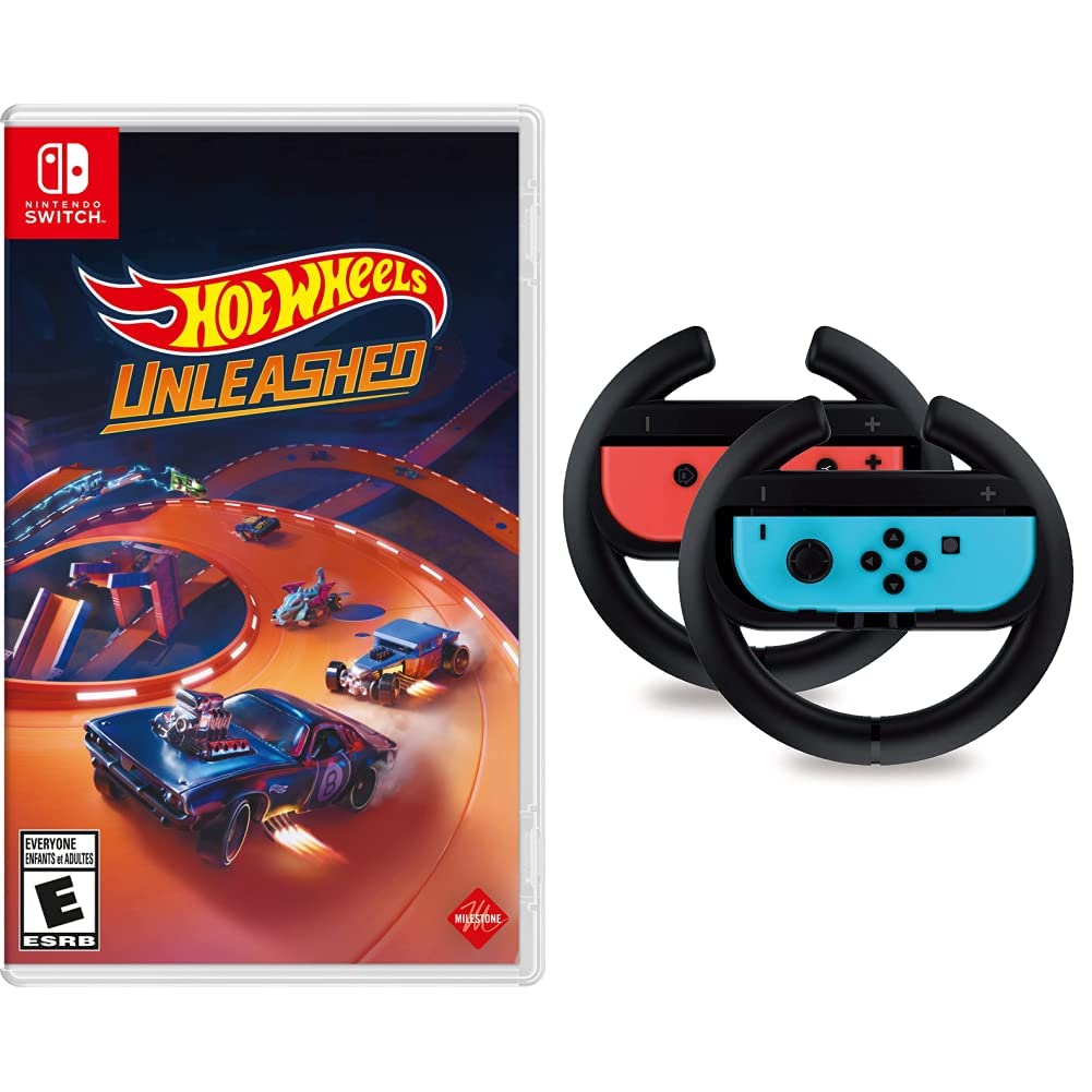Hot Wheels Unleashed - Nintendo Switch and TALK WORKS Nintendo Switch Racing Wheel Controllers