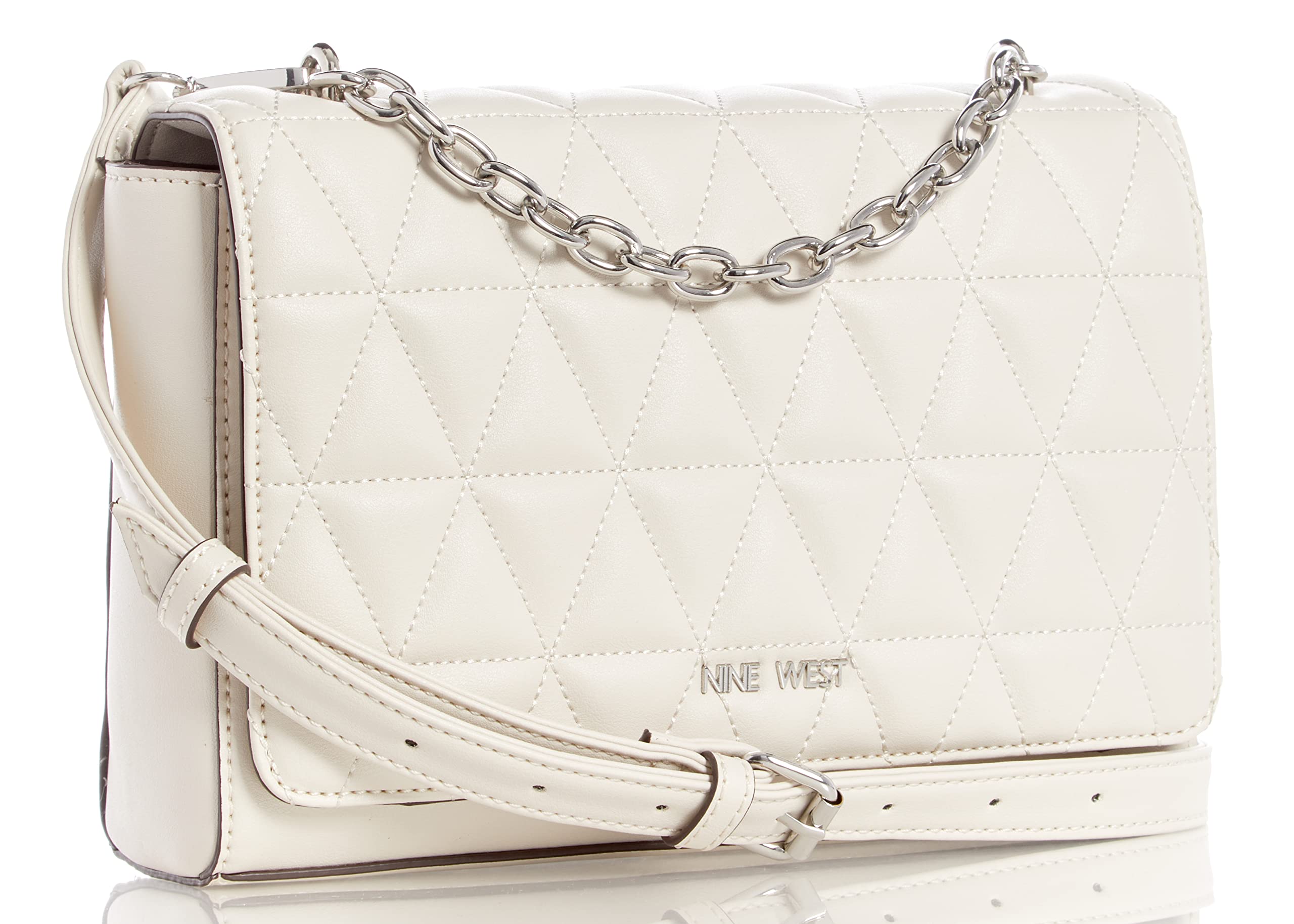 NINE WEST Judilee Mini Flap Crossbody Milk One Size