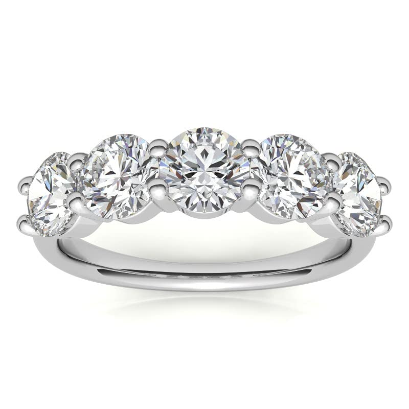 Love Band 2.50 CT Moissanite Matching Comfort Fit Band Colorless Moissanite Engagement Ring Wedding Band Silver Solitaire Vintage Antique Anniversary Diamond Moissanite Ring Elegant Band (6)
