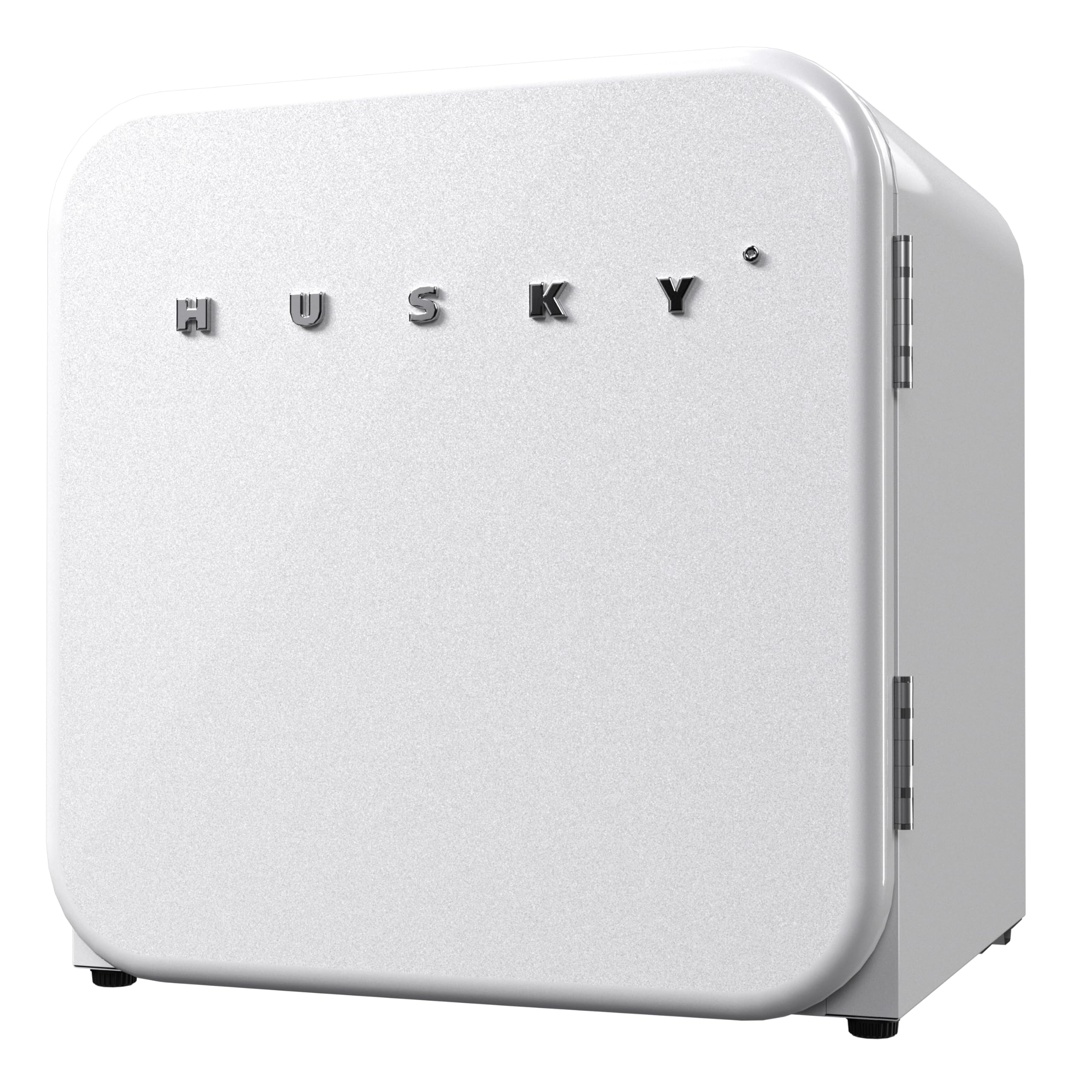 Husky Premium Retro Mini Refrigerator with 1.5 Cu.ft./43L Capacity, Countertop Mini Fridge with Reversible Door, Freestanding Mini RetroFridge for Bedroom, Bar, and Office