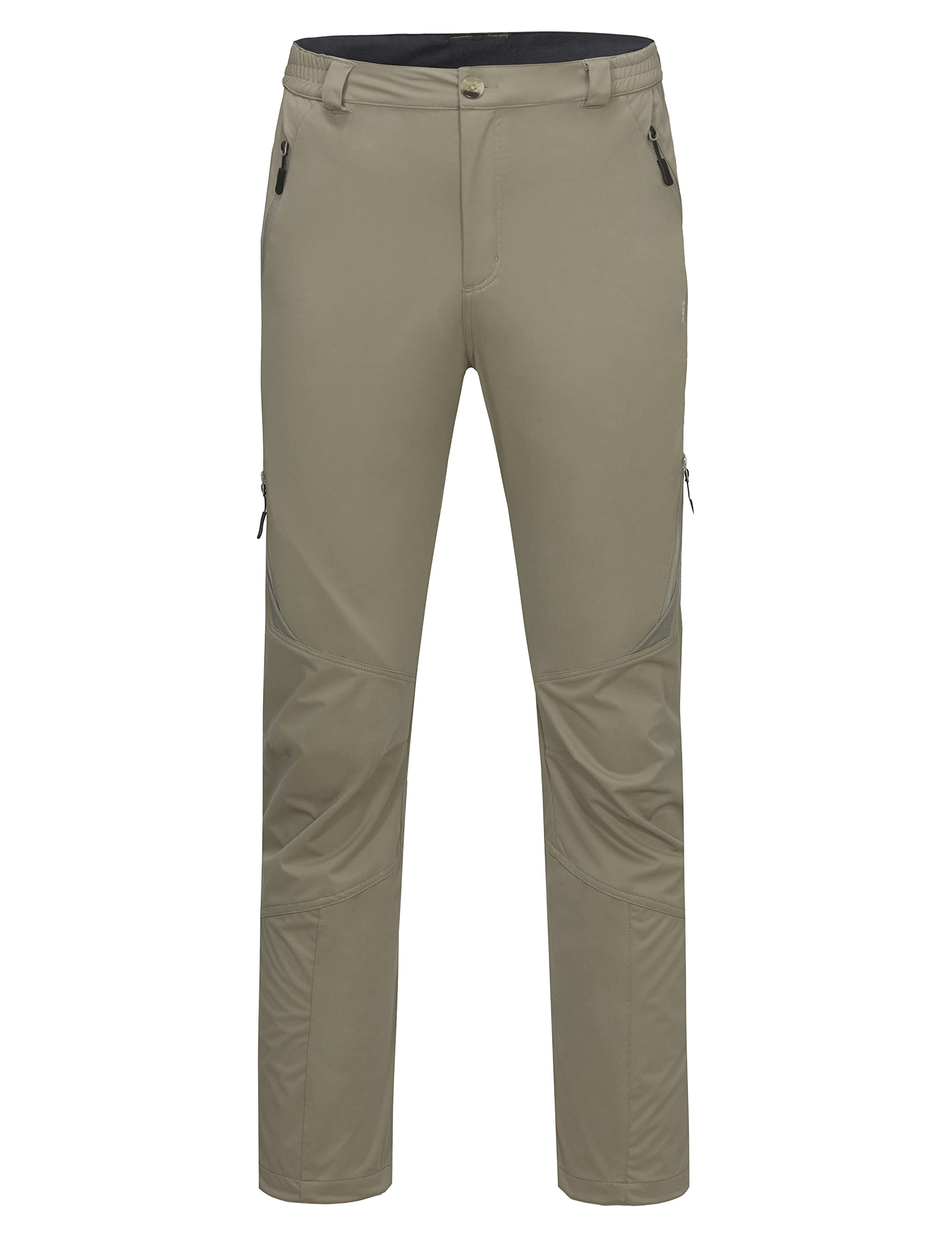 Little Donkey Andy Men's Stretch Hiking Golf Pants Lightweight Outdoor Athletic Softshell Casual Travel Camping Black L
