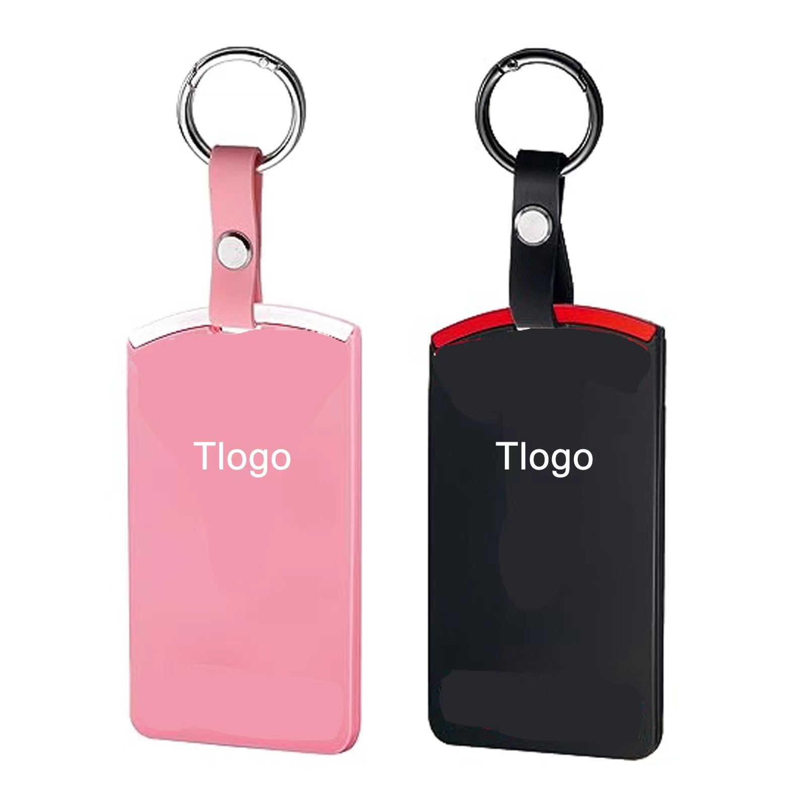 H3JANG Card Key Holder Compatible for Tesla, Silicone Key Card Holder Key Card Protective Case with Key Chain Compatible with Model Y 3 X S, 2 Pieces