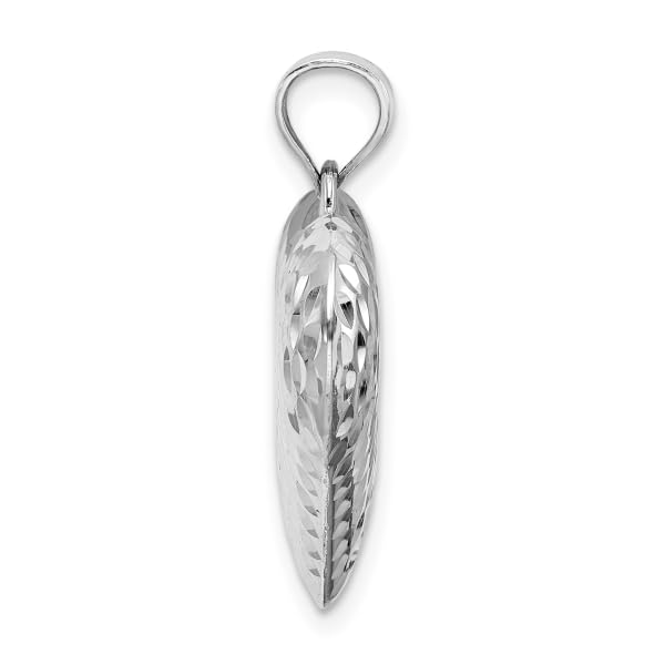 IceCarats 925 Sterling Silver Heart Love Necklace Charm Pendant 25mm x 23mm Only