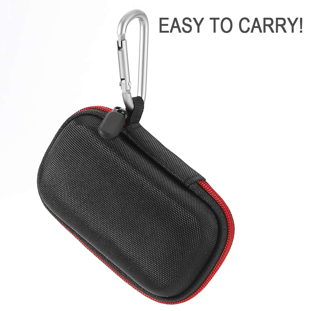 Hard Travel Carrying Case Compatible with AliveCor Kardia Mobile ECG/KardiaMobile 6L for Apple and Android Devices. (Case Only!)-Black(Grey Lining)