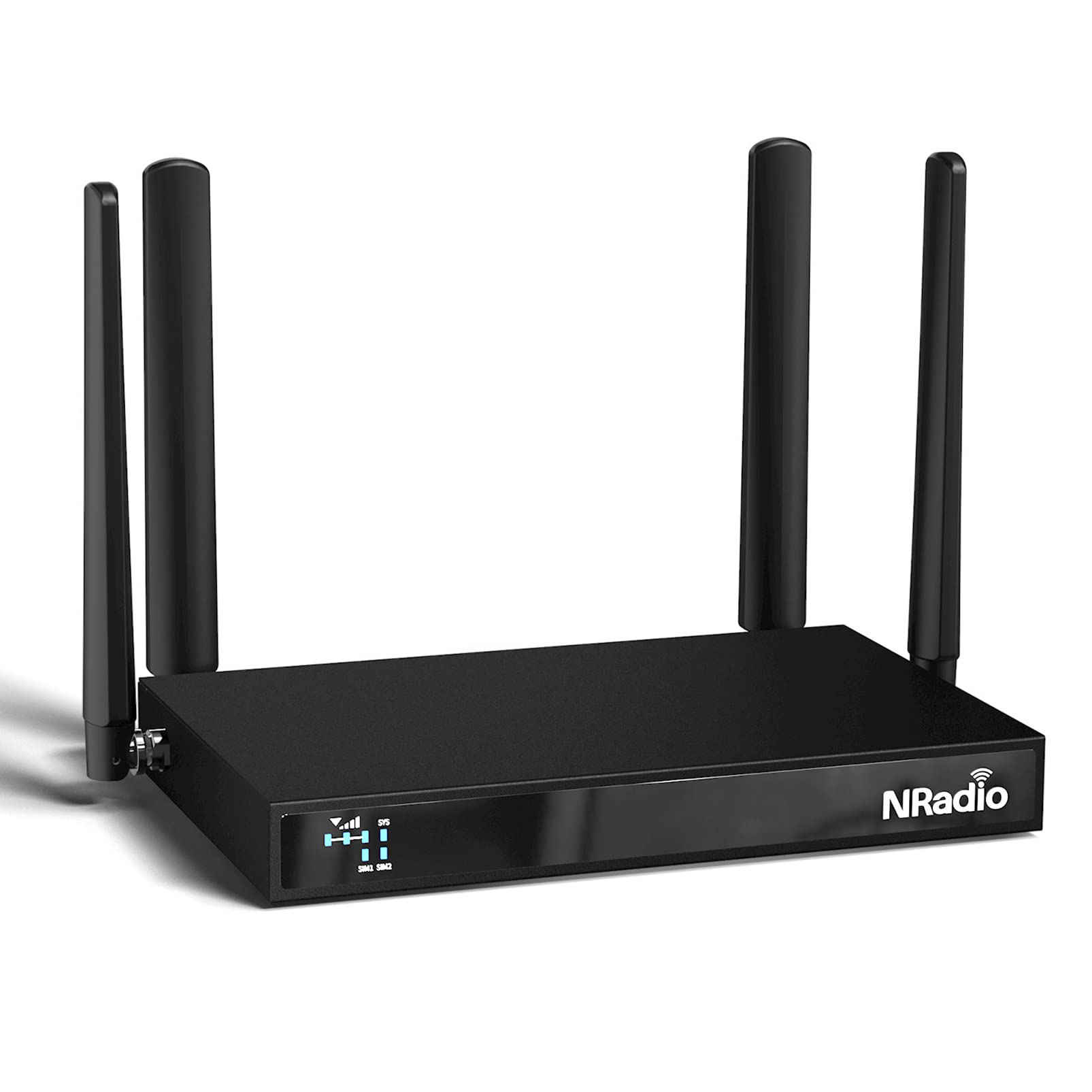 NRadio 4G LTE Router, AC1200 Unlocked 4G LTE Modem Router with SIM Card Slot, 1200Mbps, EC25-AFXD Qualcomm Chipset, Dual-Band 4G Router Cellular Backup, 4 Foldable Antennas (C4800)