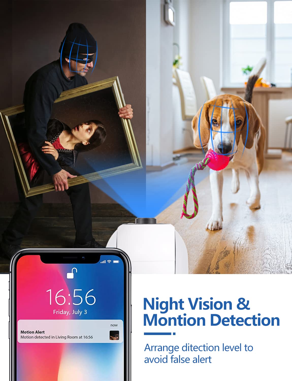Light Bulb Security Camera, 2.4GHz & 5G WiFi Security Cameras Wireless Outdoor, 360 Degrees Home Surveillance Light Socket Security Camera, Full-Color Night Vision Bulb Camera Mobile Phone Remote View