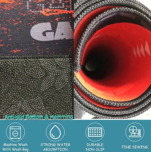 Video Game Area Rugs Gamepad Controller Printed Area Rugs Modern Teens Gamer Theme Floor Mat Home Non-Slip Carpet Doormats for Leisure/Living/Bedroom/Playing Room Home Decor
