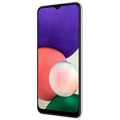 Samsung Galaxy A22 5G (SM-A226B/DS) Dual SIM 128GB/ 8GB RAM, 6.6β GSM Unlocked International Version - No Warranty - White