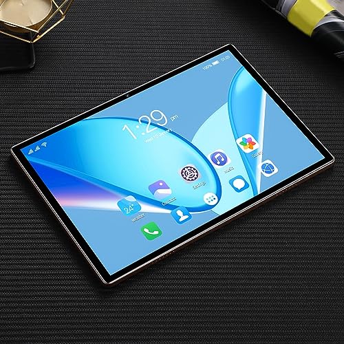 HEEPDD HD Tablet, Gaming Tablet Dual Camera 7000mAh Battery 6GB RAM 128GB ROM 3 Card Slots 10.1 Inch FHD Octacore CPU (US Plug)