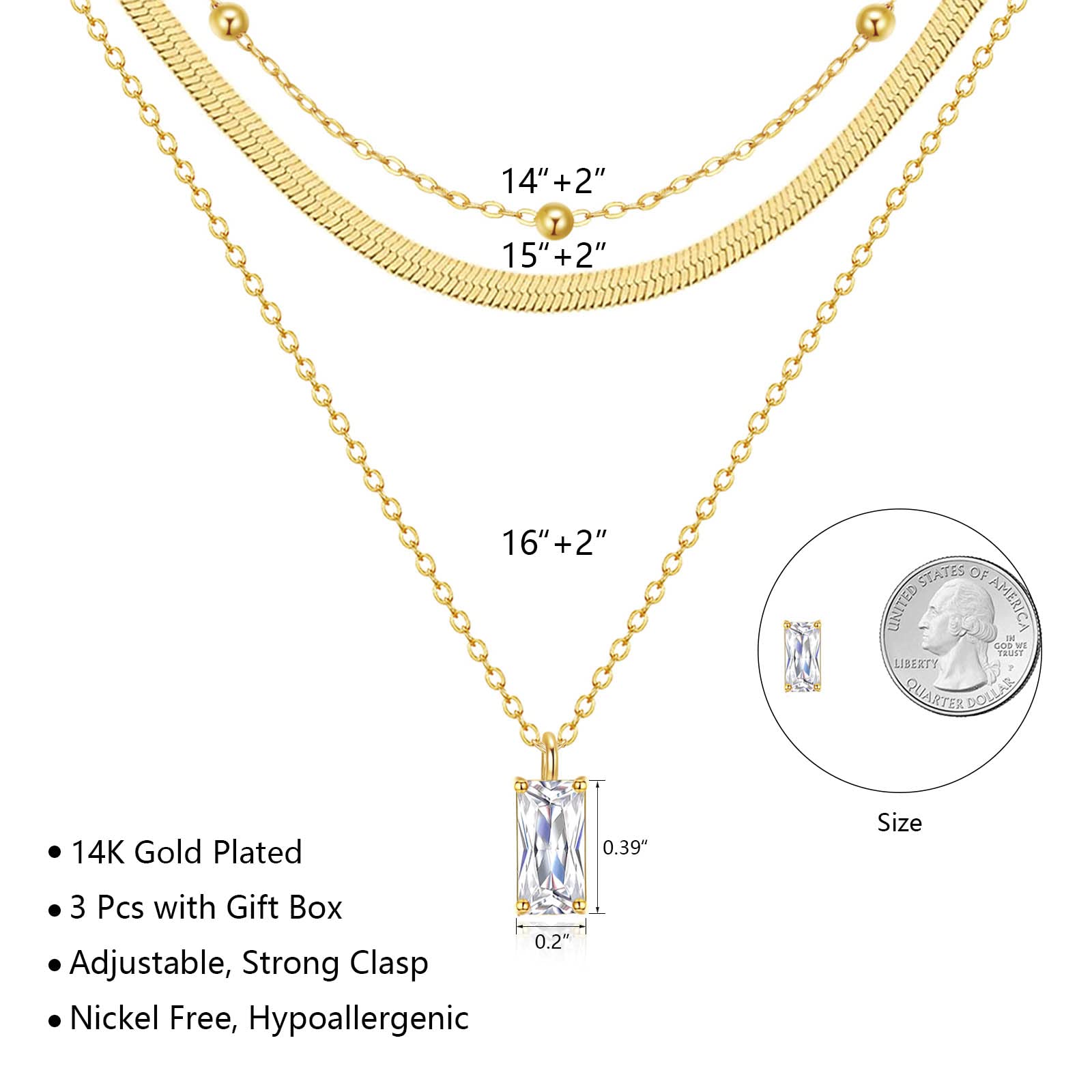 HAXIYA Gold Necklace for Women