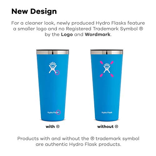 Hydro Flask Tumbler Cup - Stainless Steel & Vacuum Insulated - Press-In Lid - 32 oz, Cobalt