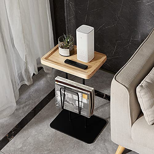GHGHF Living Room Sofa Wood Small Side Table Simple Storage Small Table Bedroom Bedside Table