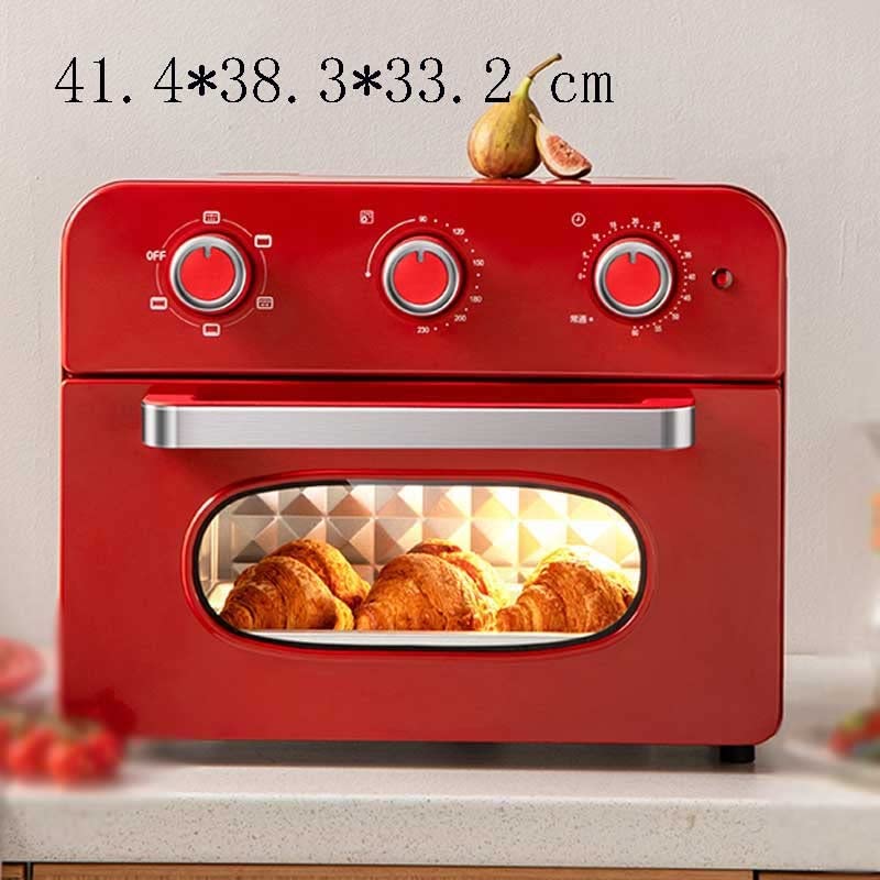 Guyana Electric mini oven multi-function hard with time broil includes baking pan and rack toaster pizza