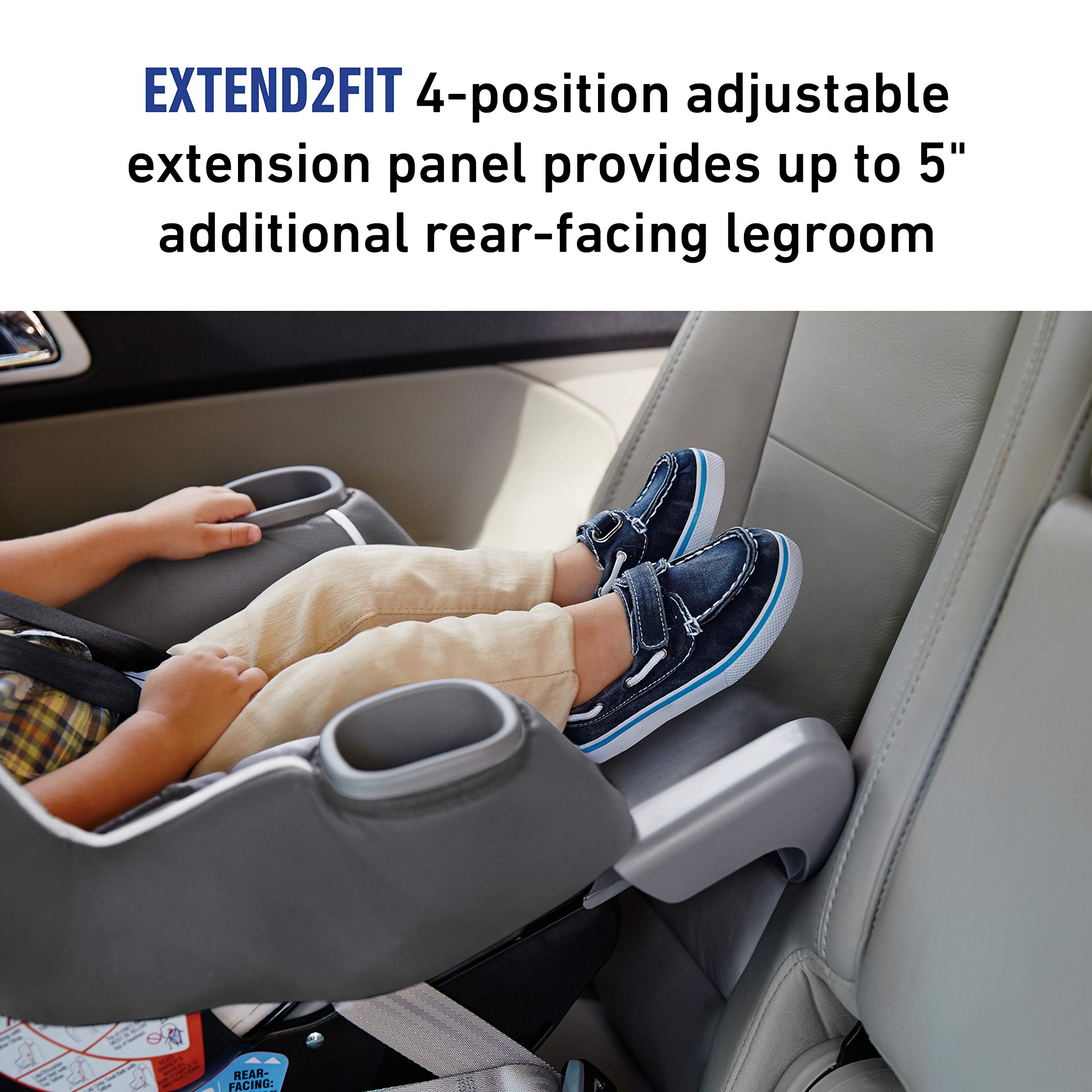 Graco 4Ever DLX 4 in 1 Car Seat and Graco Extend2Fit Convertible Car Seat Bundle