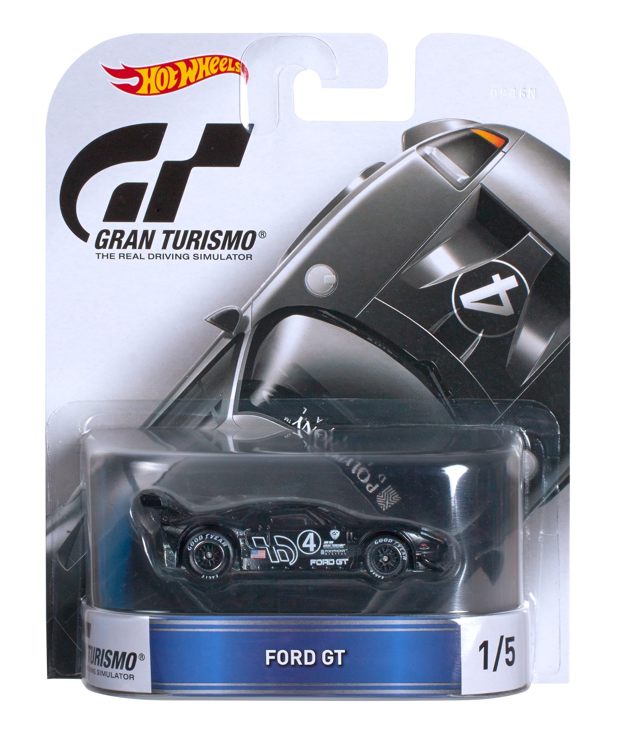 Hot Wheels Retro Entertainment Gran Turismo Ford GT (Black) Die-Cast Vehicle 1/5