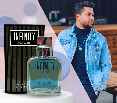 NovoGlow Infinity Extreme Perfume for Men - 3.4 Ounce Eau De Parfum Spray