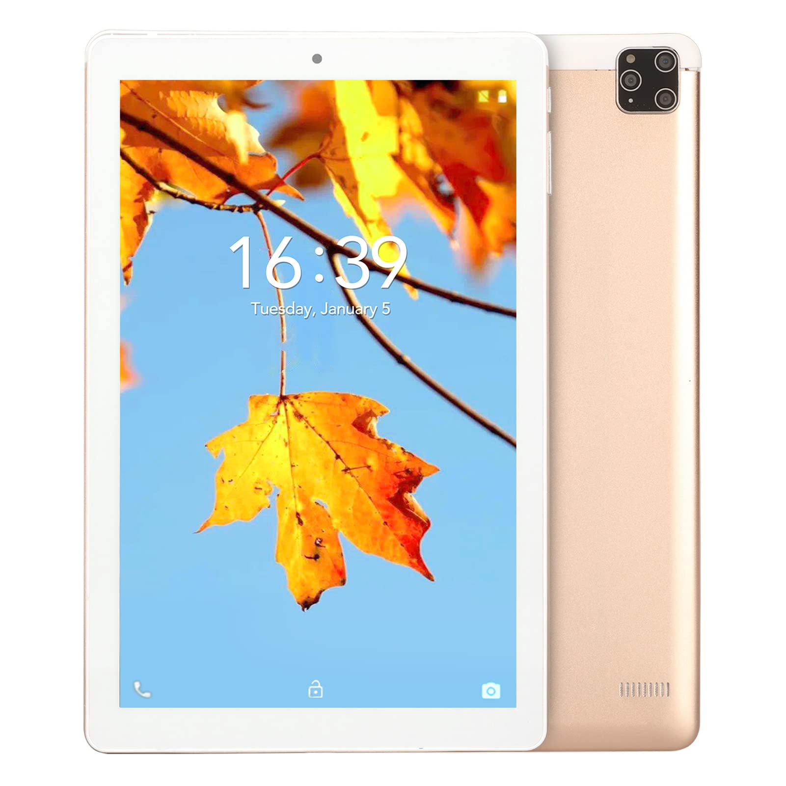 HEEPDD Tablet PC, 2MP Front 5MP Rear 100-240V HD Tablet 1920x1200 Resolution 10 for Reading (US Plug)