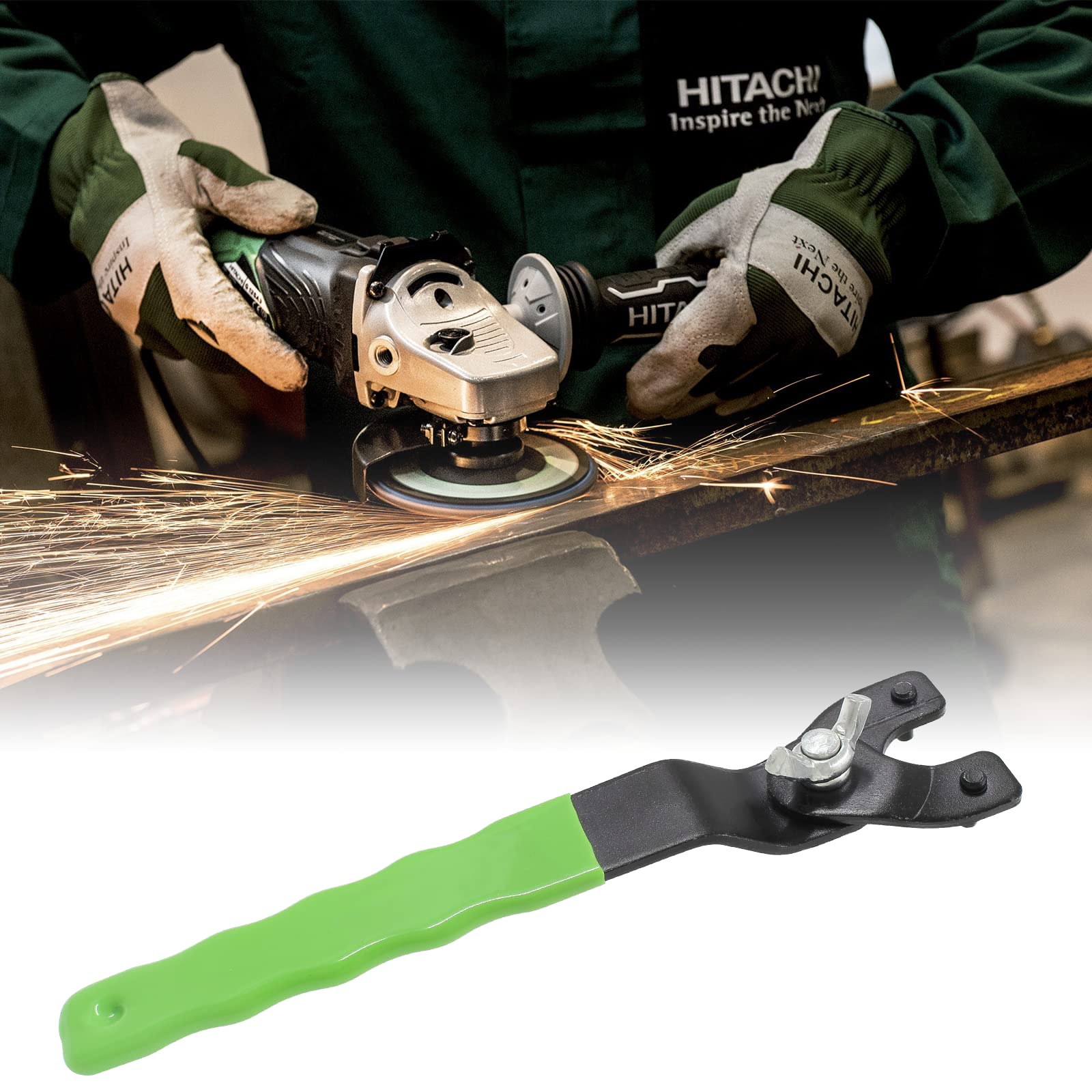 LDEXIN Adjustable Grinder Spanner Wrench, Universal Grinder Lock-Nut Pin Wrench for Bosch Dewaltt Makita (10-47mm)