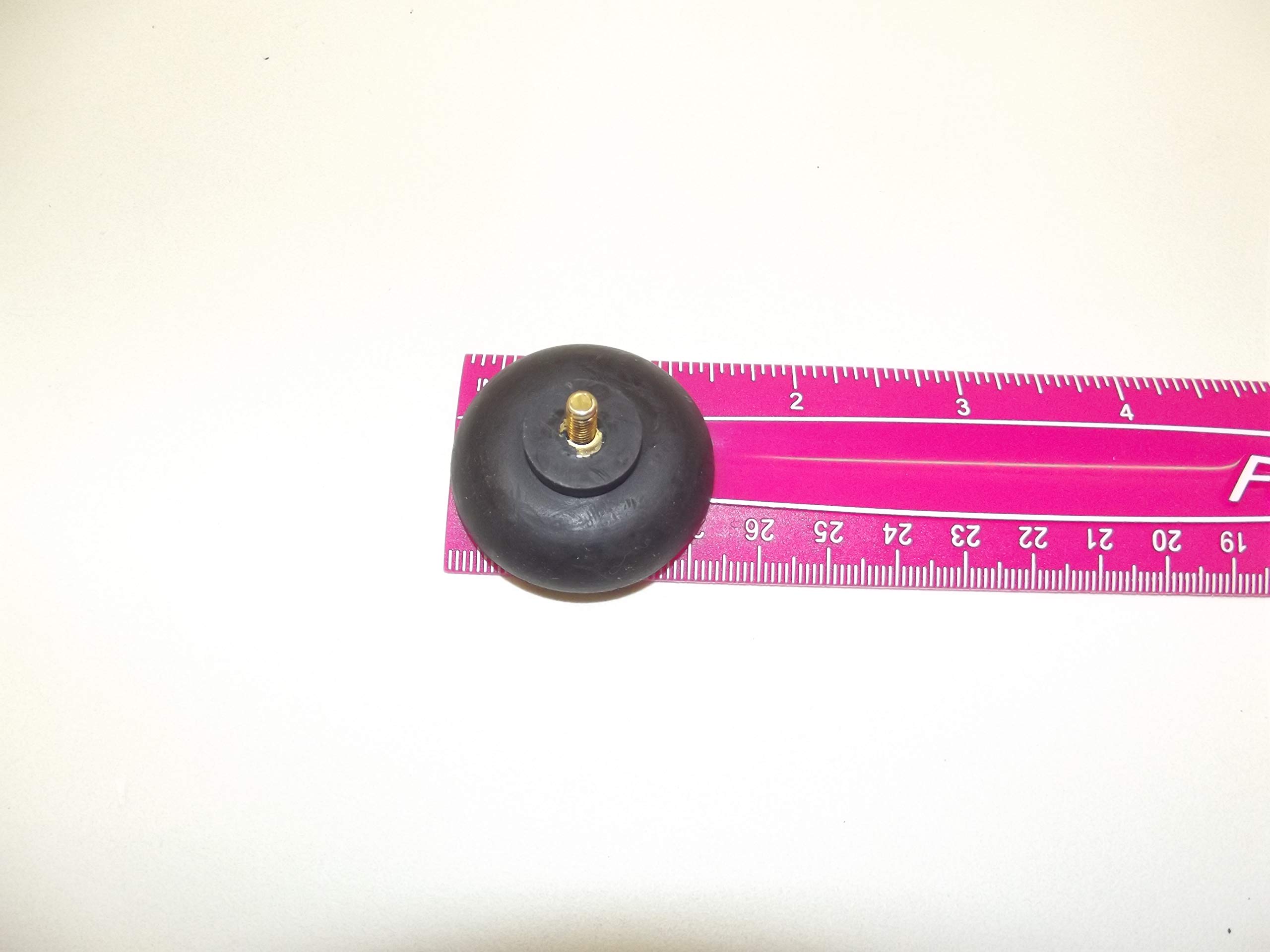 JL Missouri Parts 4X 3/8" #8-32 Screw in 1 1/2" Rubber Suction Cup, 1/2" Tall, Made in USA