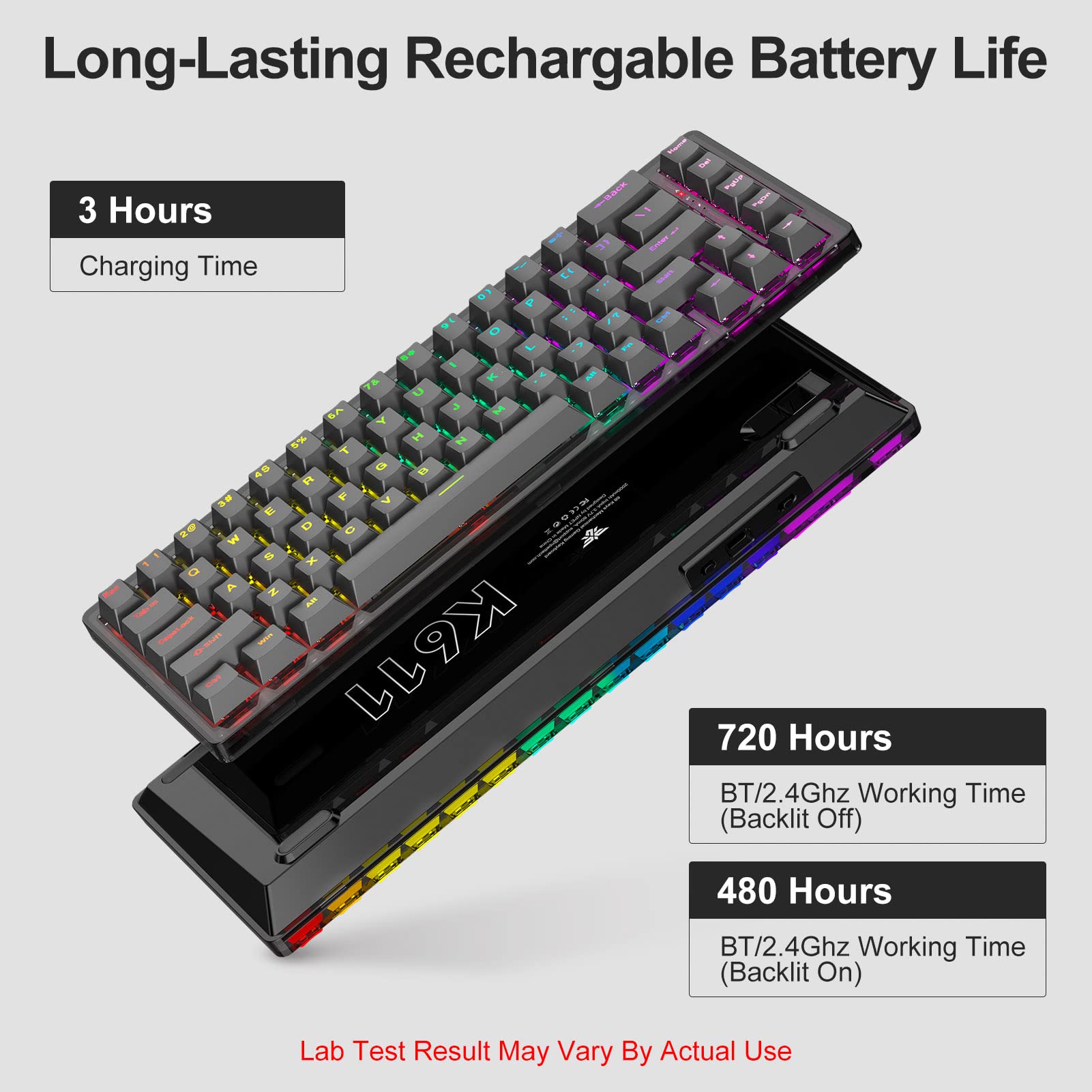 NPET K611 60% Mechanical Gaming Keyboard and K10 Gaming Keyboard