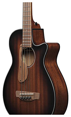 Ibanez AEGB24E Acoustic Electric Bass, Mahogany Sunburst Gloss