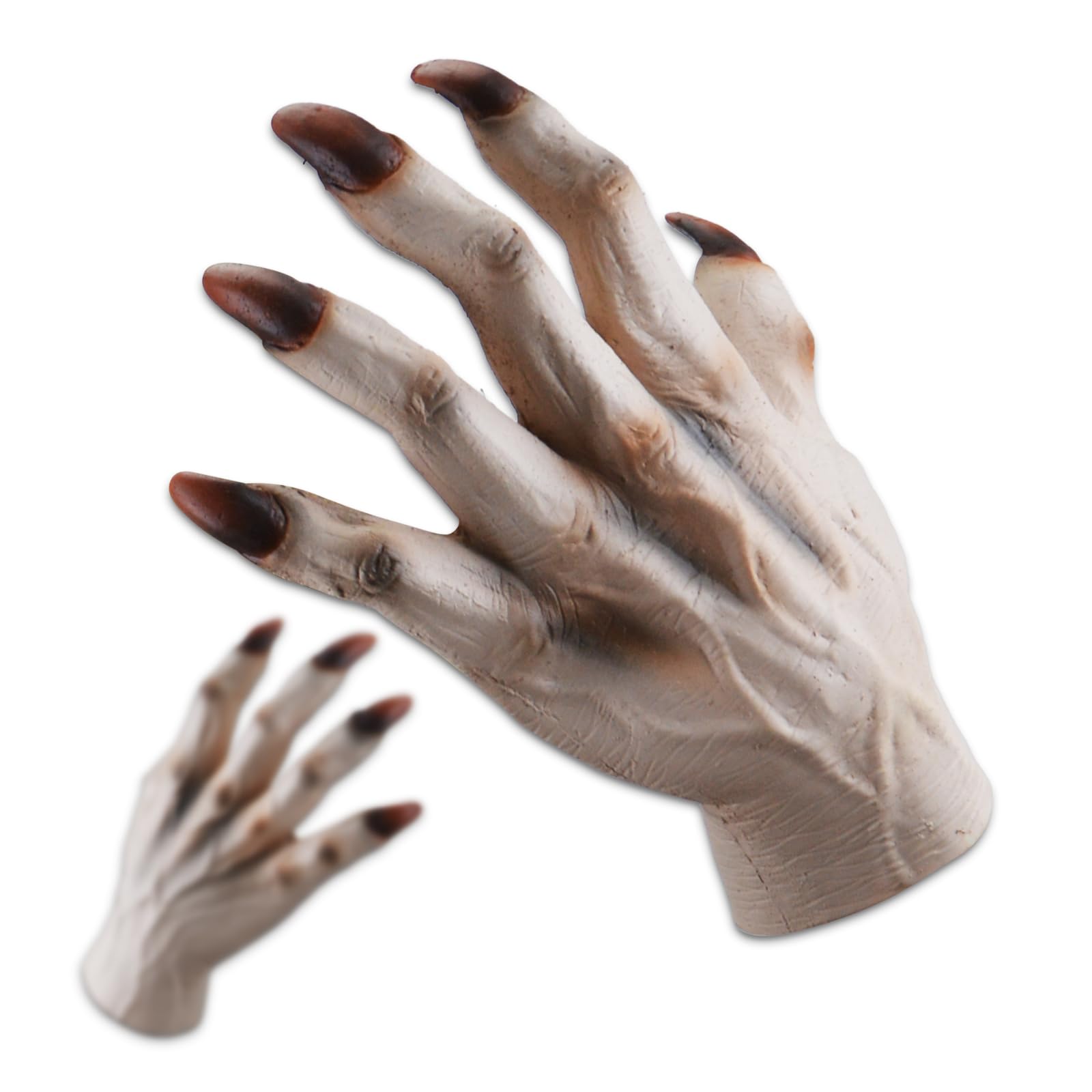FREE BEAUTY Halloween Party Scary Moster Skeleton Bone Claw Hand Reaper Gloves Costume Adult
