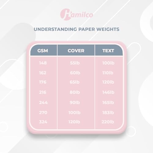 Hamilco White Cardstock Scrapbook Paper 12x12 Heavy Weight 120 lb Cover Card Stock β 25 Pack