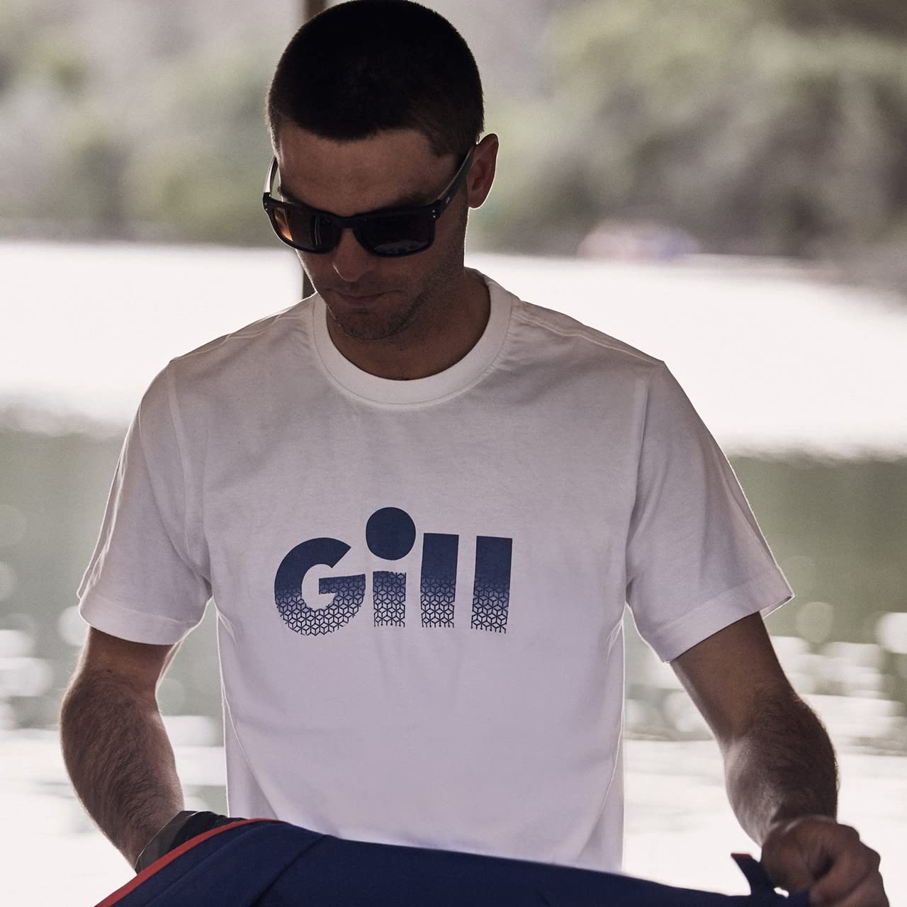 Gill Saltash Short Sleeve Crew Neck T-Shirt Ocean Blue