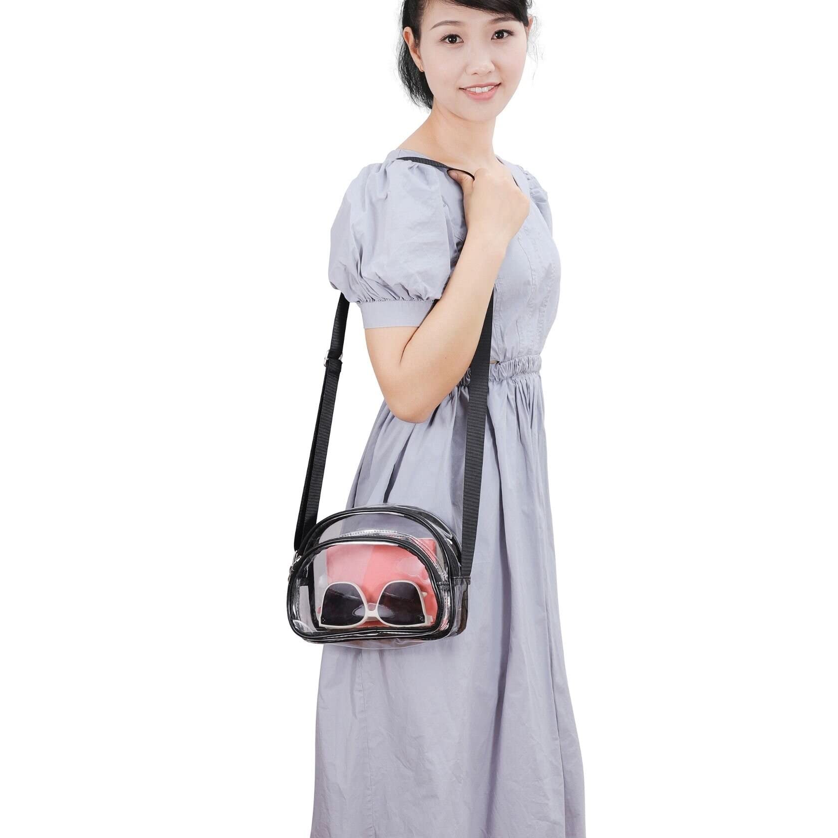Higuyst Clear Bag Stadium Approved, Small Clear Purses for Women Stadium Concerts Festivals, Clear Stadium Bag