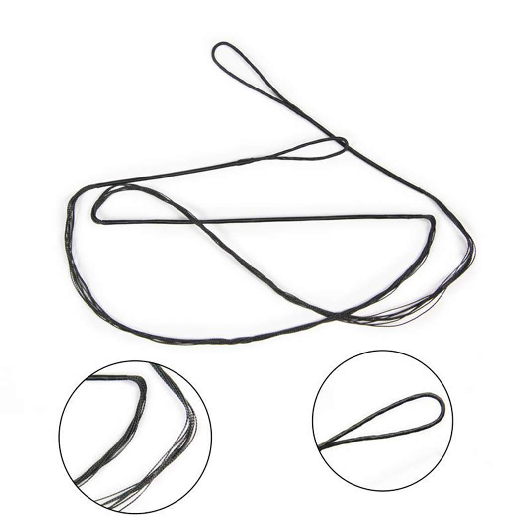 Guoshang Archery Bow String Replacement Recurve Bowstring Nylon Double Loop Bowstring for Traditional Recurve Bow or Longbow