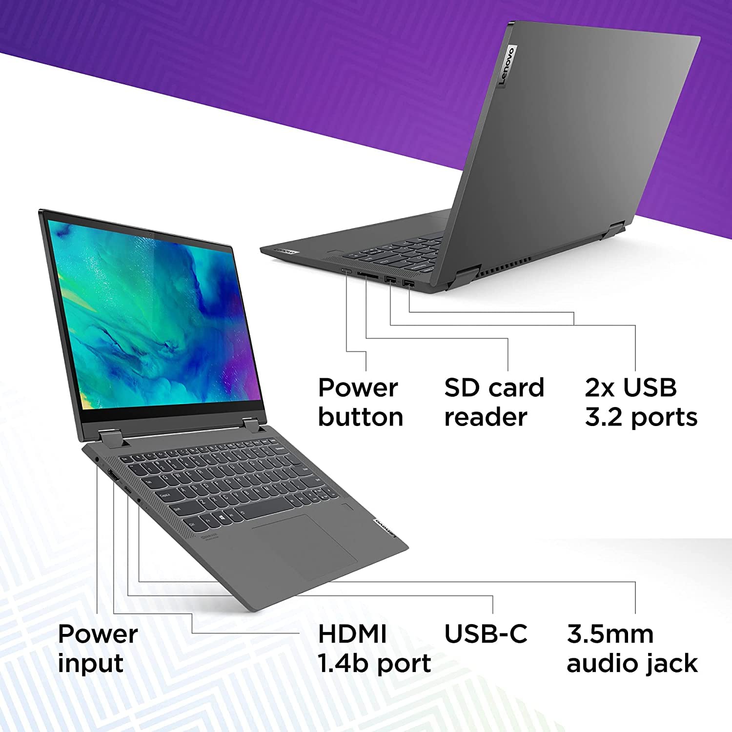 LENOVO FLEX 14" FHD TOUCH INTEL I5-1135G7 16GB 512GB SSD FPR 82HS00BQUS (Renewed)