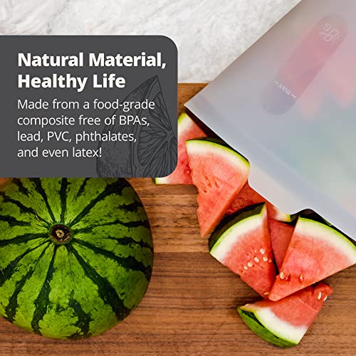 Greater Goods Reusable Silicone Containers for Food Storage, BPA- Free, Microwave, and Oven Safe, Midnight Gray, Complete (16 Oz, 24 Oz, 32 Oz, 64 Oz), 1 Set