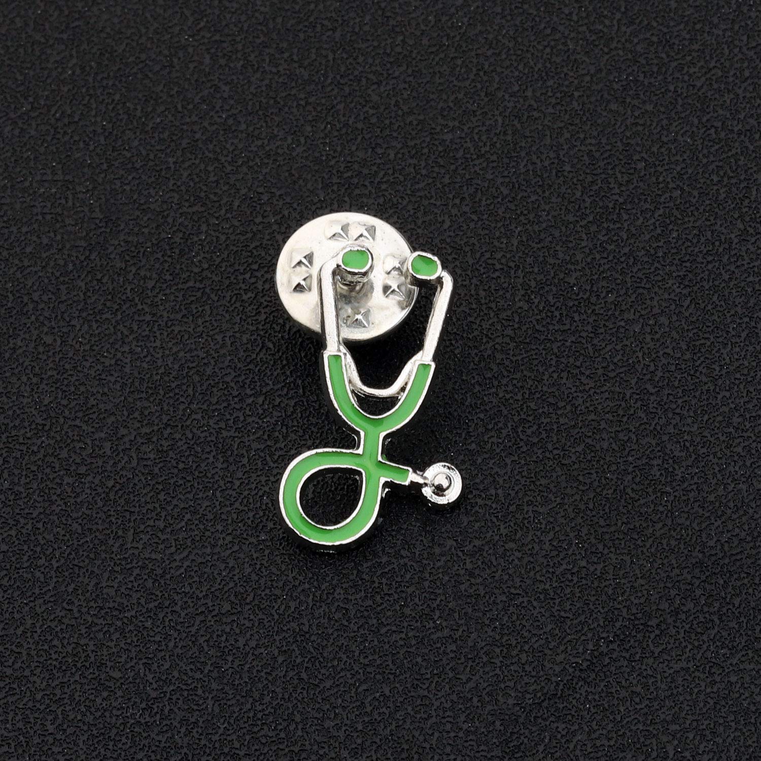 Nurse Stethoscope Enamel Pin Medical Doctor Nurse Stethoscope Brooches Christmas Gift (Pink-s)