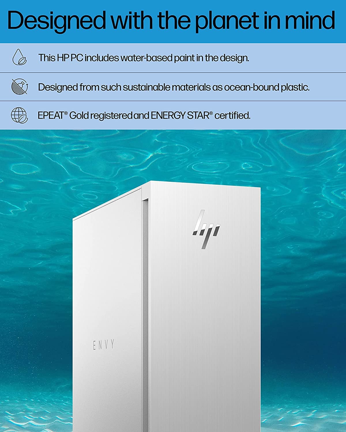 HP Envy Gaming Desktop, Intel Core i9-12900 Processor, 64GB DDR4 RAM, 2TB PCIe SSD + 2TB HDD, NVIDIA GeForce RTX 3070 8G DDR6, Win 11 Pro, White, 32GB Hotface USB Card