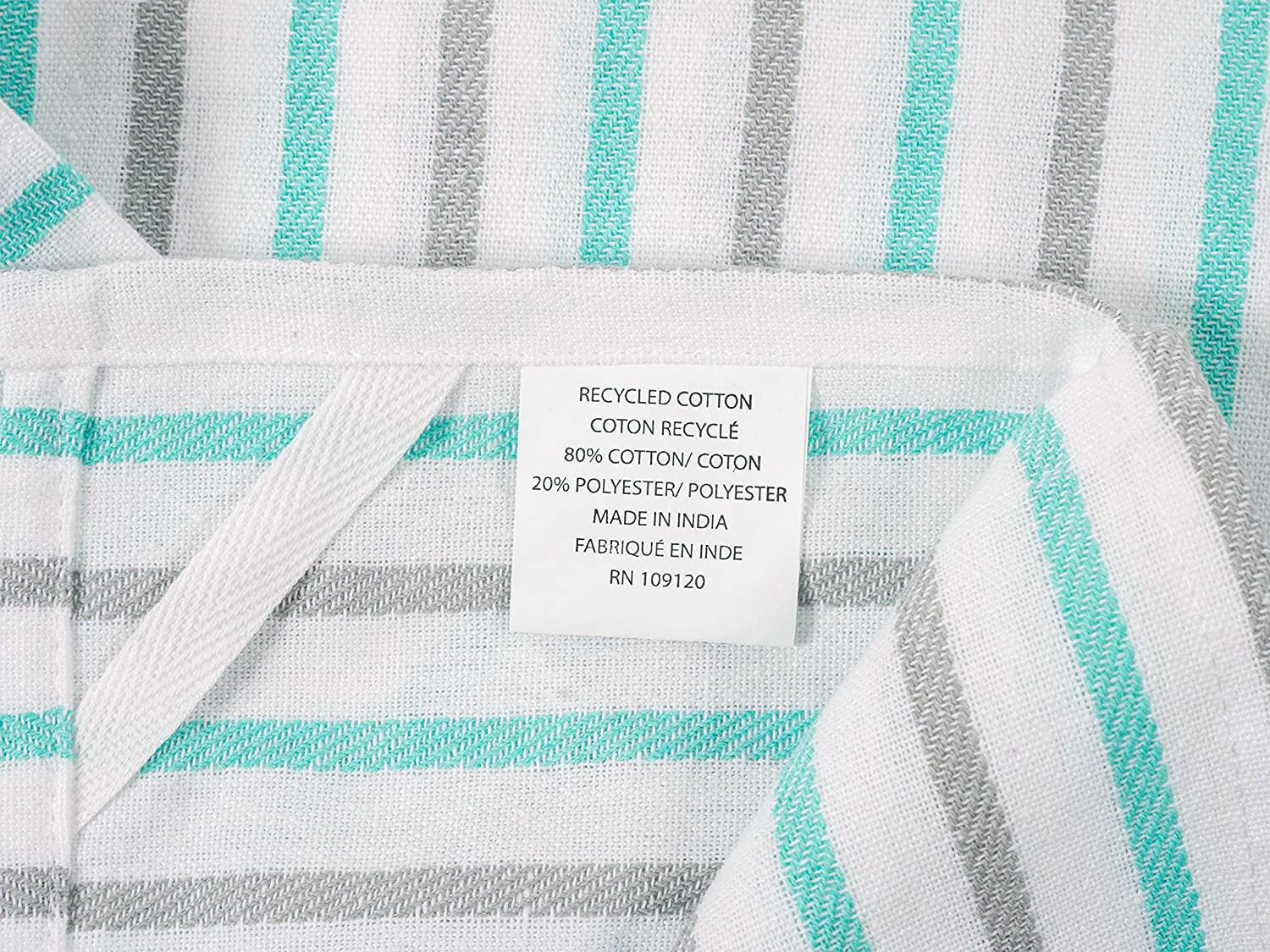 KAF Home Bloom Kitchen Holiday Dish Towel Set of 4, Cotton Rich, 18 x 28-inch (Easter Gingham Bunny)