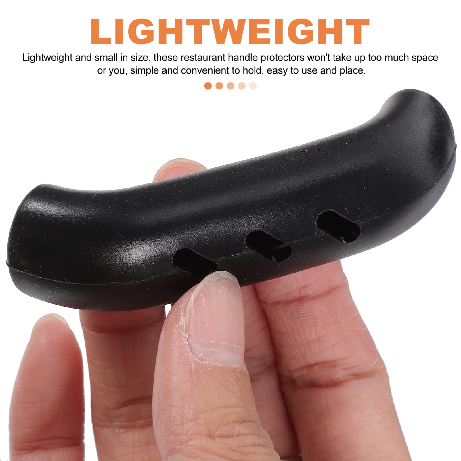 Kichvoe Silicone Assist Handle Holder Grip, 10Pcs Cast Iron Skillet Handle Covers Non Slip Pot Grip Handle Sleeve Hot Handle Holder Wok for Frying Pans Griddles Black