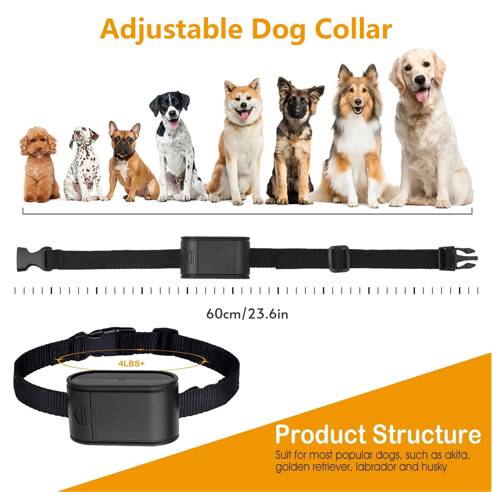 HOFCIOYT Electronic Pet Fencing System Wireless Electric Dog Fence System Underground/In-ground Electronic Pet Containment System Max. 5000㎡ Adjustable Effective with One Battery-operared Training,fo