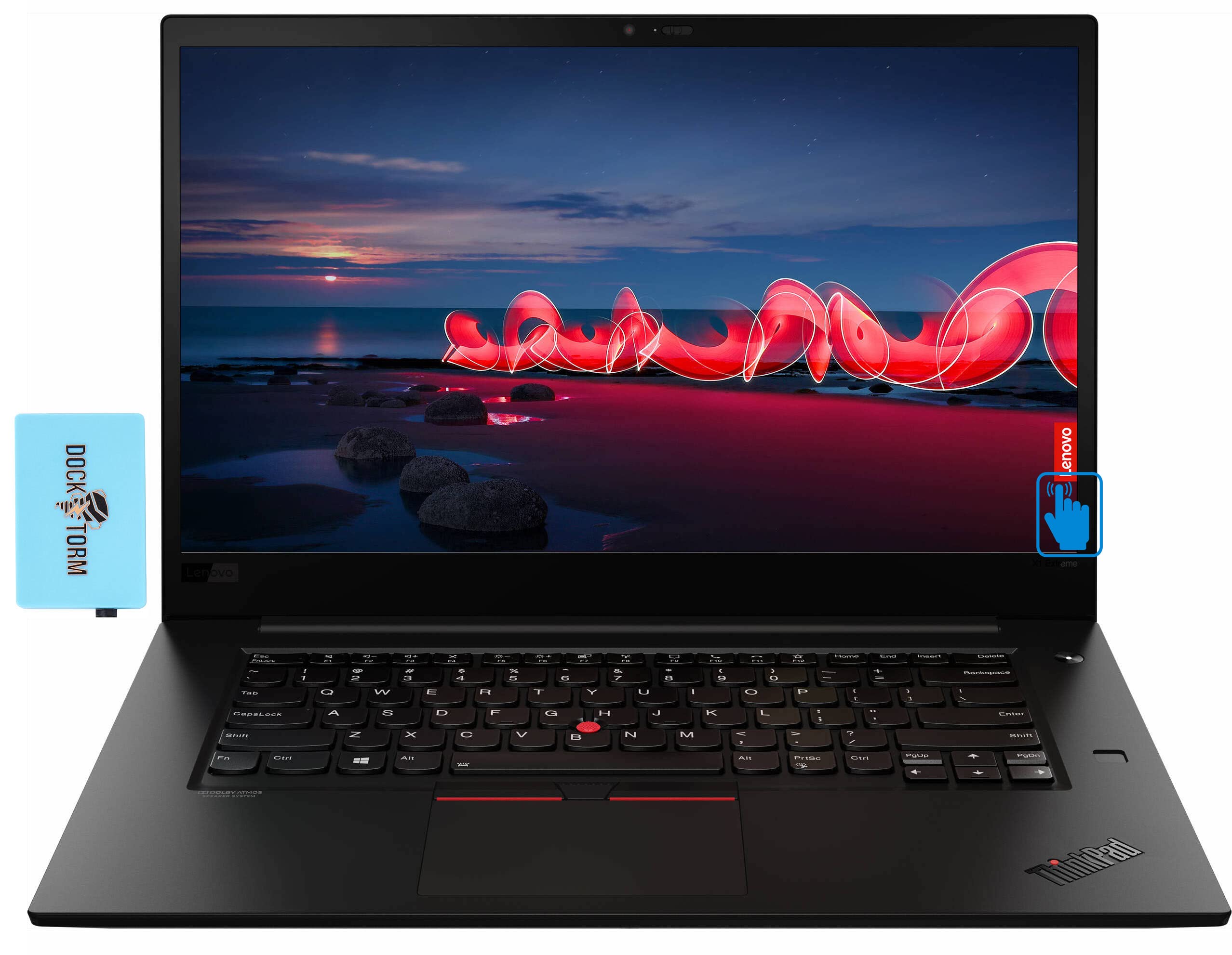 Lenovo ThinkPad X1 Extreme Gen 3 15.6" 4K UHD 60Hz Touch IPS Laptop (Intel i7-10850H 6-Core,64GB RAM, 2x2TB PCIe SSD RAID 0 (4TB), GTX1650 Ti (Max-Q),Backlit KYB, FP, WiFi 6, Win11P) w/Hub