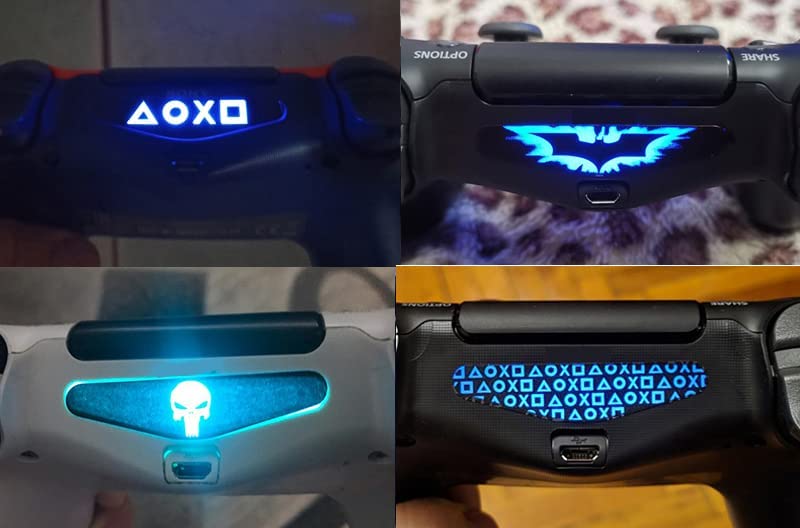 LED Light Bar Cover Decal Skin Stickers for PS4 / PS4 Slim / PS4 PRO Controller Gamepad Stickers Led Light Sticker (20pcs A + 20pcs B)