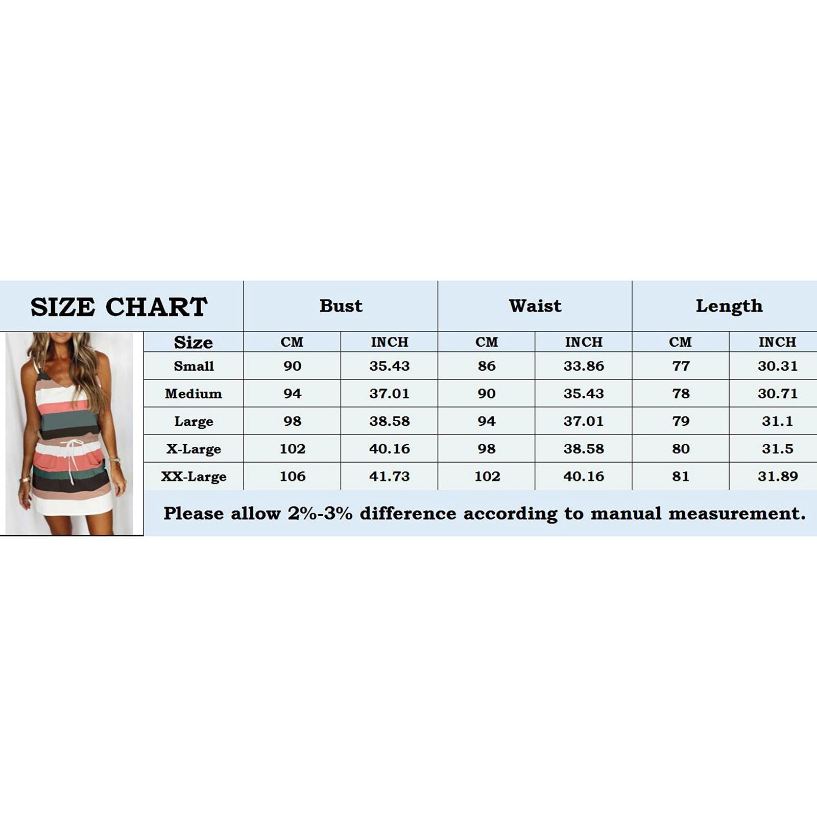 Keepfit Women Striped Printed Mini Dress with Belt Drawstring Lace Ups Straps Scoop Neck Sling Dress with Pockets Mint Green
