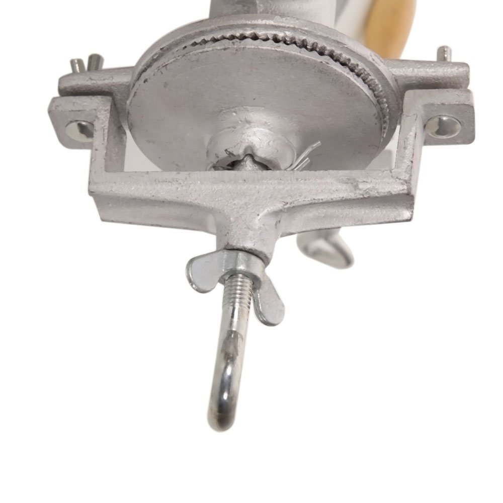 Hand Crank Grain Mill, Hand Cranking Operation Grain Grinder Table Clamp Manual Corn Grain Grinder Cast Iron Mill Grinder for Grinding Nut Spice Wheat Coffee Home Kitchen Commercial Use,Silver