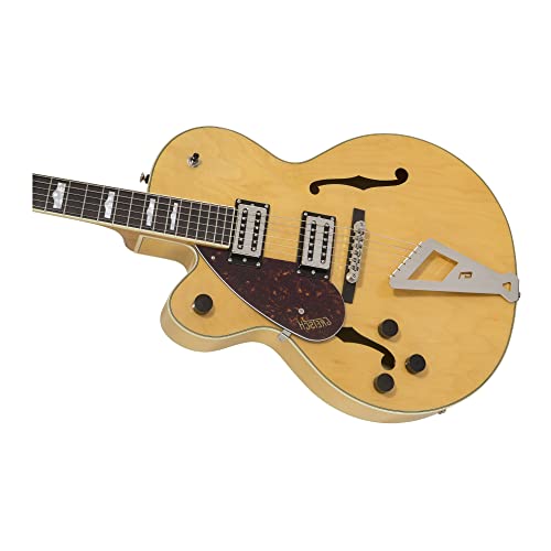 Gretsch G2420 Streamliner Hollow Body 6-String Electric Guitar with Chromatic II Tailpiece, Broad'Tron Pickups, and Laurel Fingerboard (Right-Handed, Village Amber)