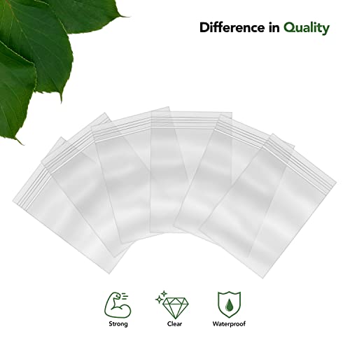 Seal Fresh Zip Bags β 1.5x2 Inches (1000 Count), 2 Mil β Clear Plastic Reclosable LDPE Poly Baggies with Resealable Lock Seal Zipper β For Vitamins, Pills, Snacks, Seeds, Nuts, Cookies, Candies, Treats, Pastries, Party Favors, Storage, Organization, Nuts,
