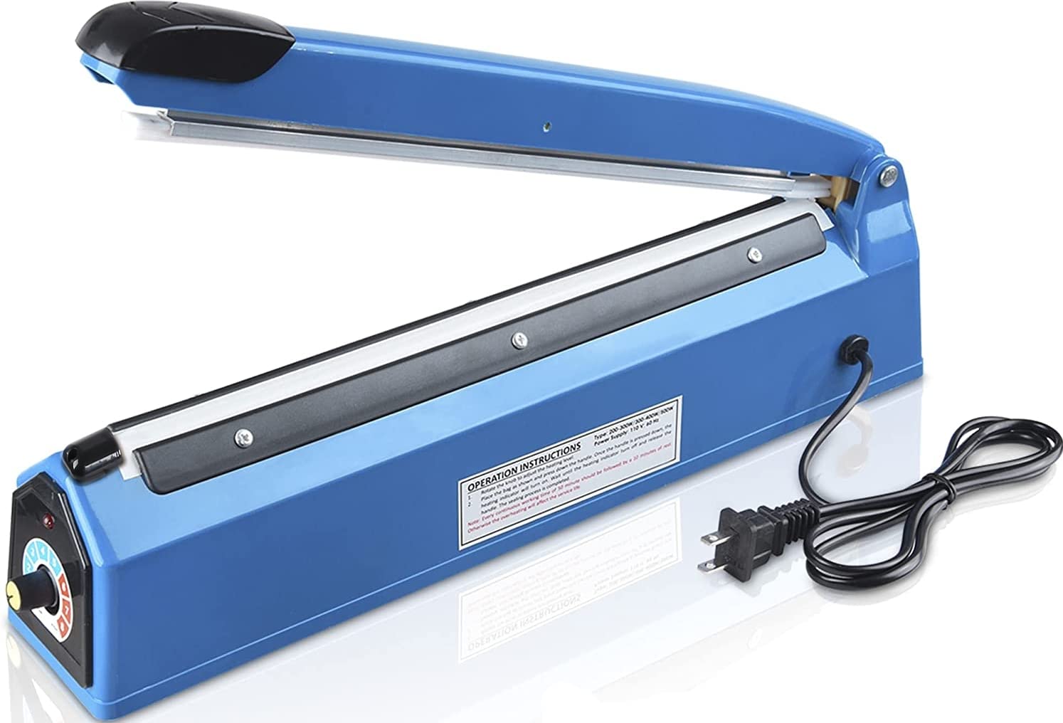 Impulse Heat Sealer Poly Bag Heat Sealer Sealing Machine Heat Seal Closer for Plastic Bags PE PP Bags with Extra Repair Kit (12 inch)