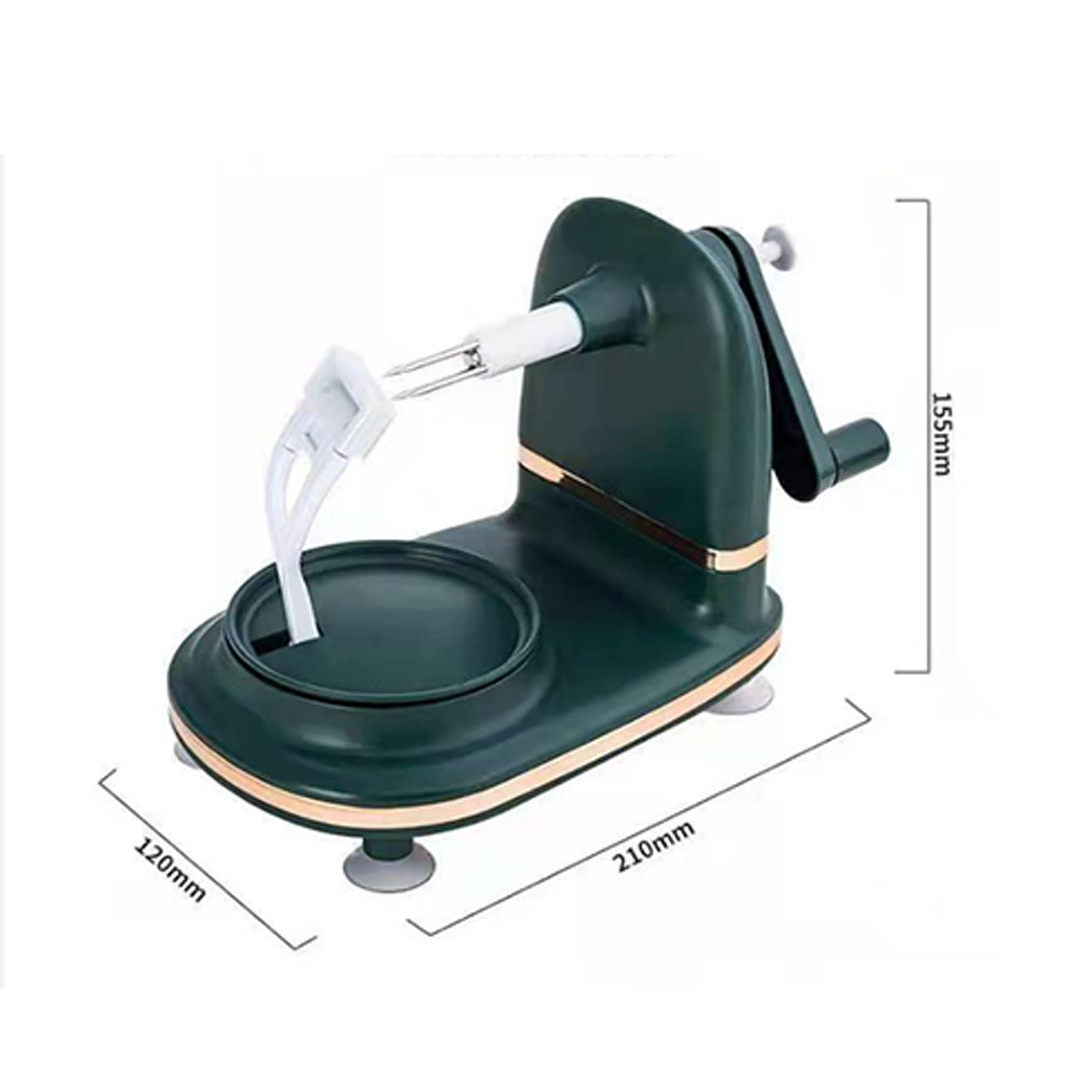 Hand-Cranked Apple Peeler, Pear Peeler 360 Degree Rotating Disc Quick Apple Peeled Machine You can peel potatoes, kiwi other fruits and vegetables. (Black)