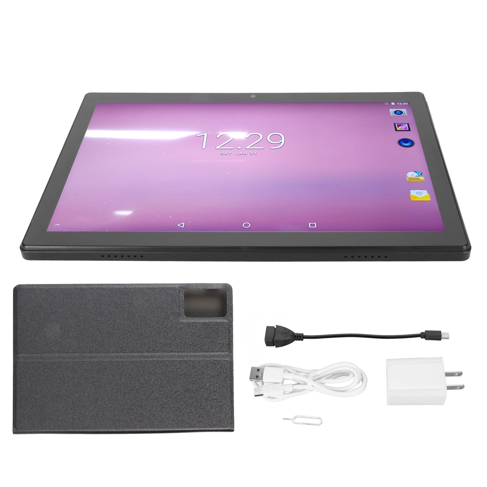 HD Tablet PC, Dual Speakers 16MP Rear Camera HD Tablet Multifunction 8GB RAM 256GB ROM for Entertainment for Work (US Plug)